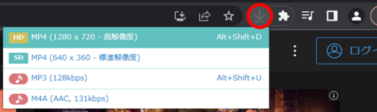 Craving Explorerの使い方、動画ダウンロードの方法